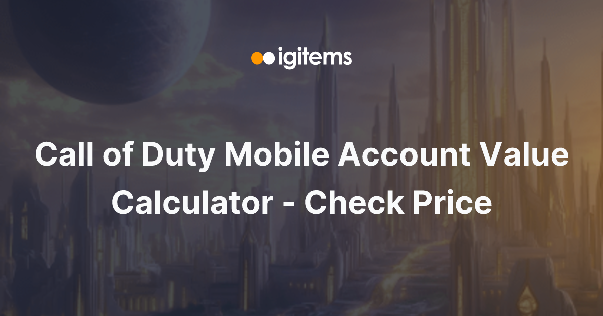 Call of Duty Mobile Account Value Calculator - Check Price