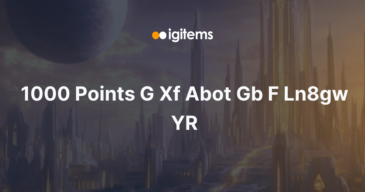 1000 Points | igitems