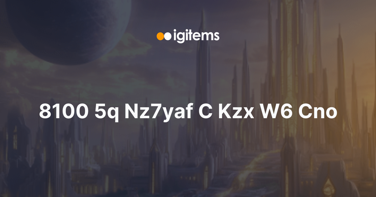 8100 | igitems