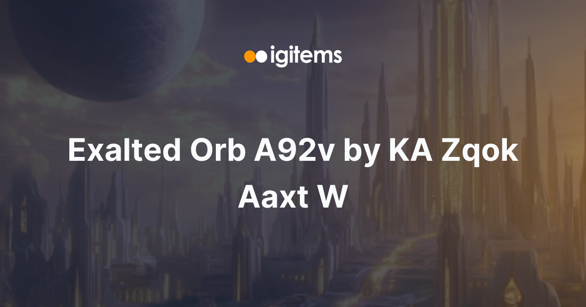 Exalted Orb | igitems