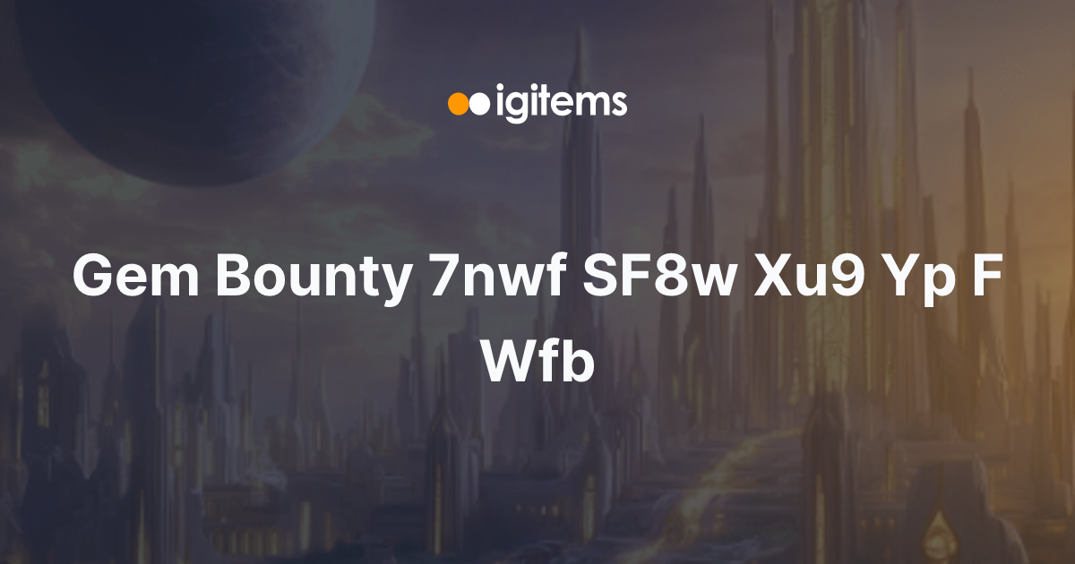 Gem Bounty | igitems