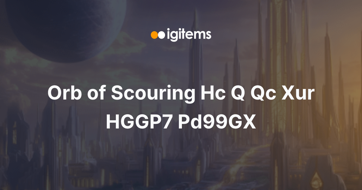 Orb of Scouring HC | igitems
