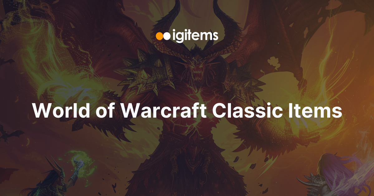 Find Rare and Powerful WoW Classic Items on igitems